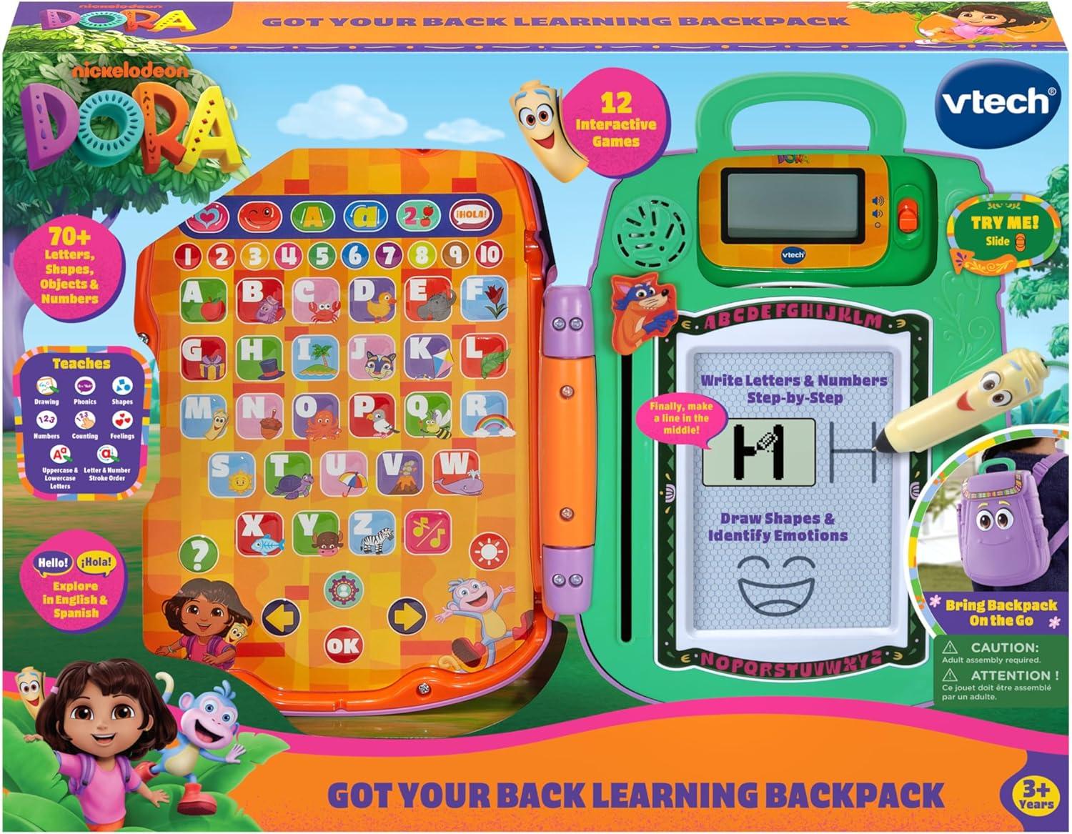 VTech Dora Got Your Back Learning Backpack Bilingual Toy - VTech ...